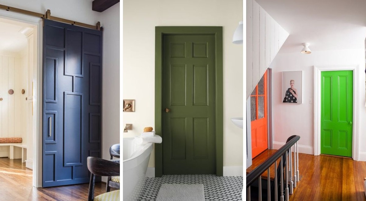 Les portes comme accents colorés pour égayer la maison : 11 idées dont ...