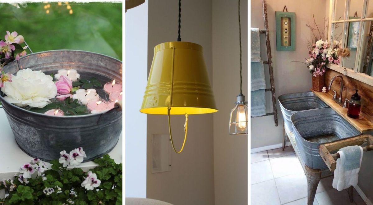 12 amazing ideas for decorating using tin tubs and buckets ...