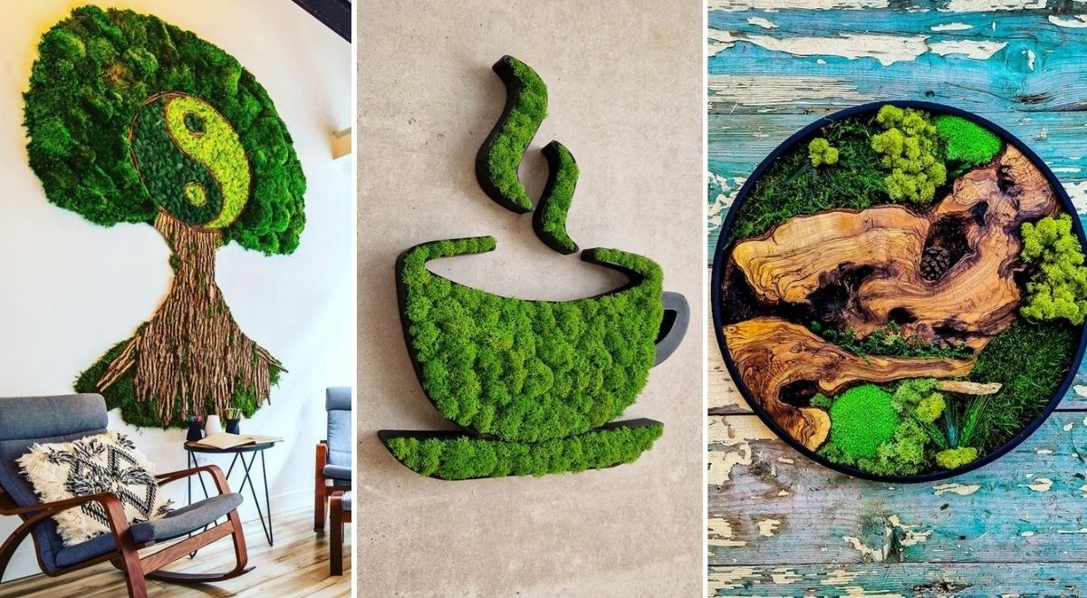 Décorer avec la mousse : 16 projets uniques pour décorer les murs ...