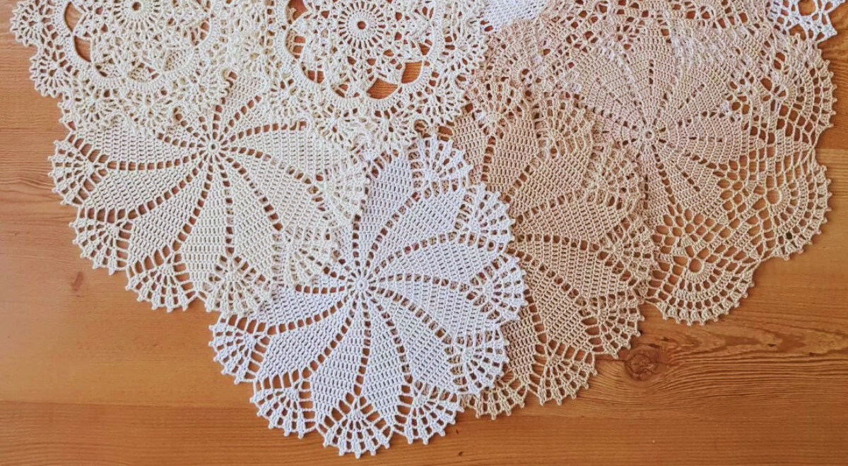 Napperons en dentelle jaunis : refaites briller les créations de vos ...