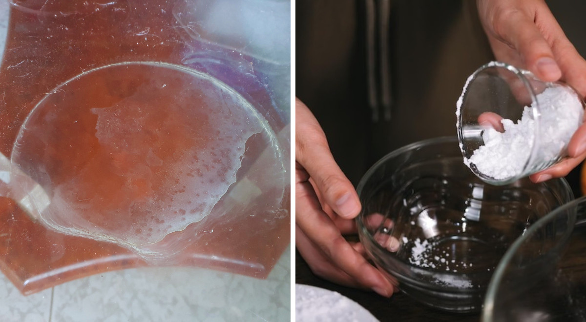 Water stains on glass: remove them using parchment paper and baking ...