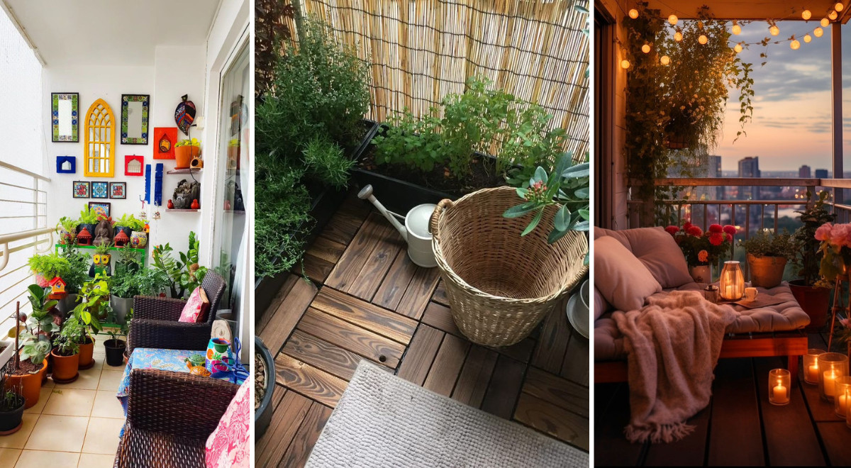 A hanging garden on the balcony: furnish your small outdoor spaces with these great pointers ...