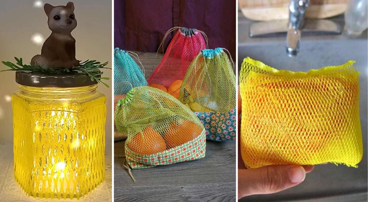 Recycle net fruit and vegetable bags with these 12 creative projects ...